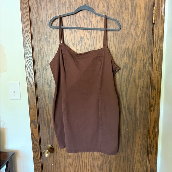 Divided | Dresses | Nwt Brown Denim Dress | Poshmark